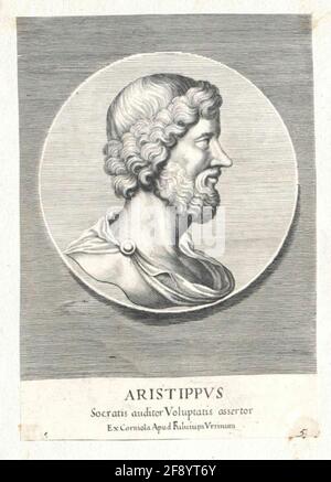 Aristippus of Cyrene, Ancient Greek Philosopher Stock Photo - Alamy
