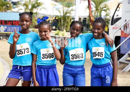 Barbados Primary Schools Athletic Competition Stock Photo - Alamy