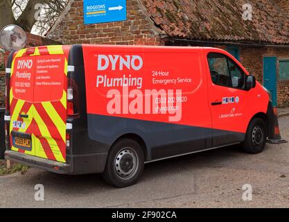 Dyno Plumbing, service van, vehicle, British Gas company, Norfolk ...