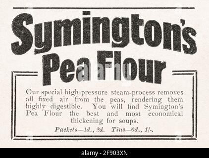 Old Victorian printed food advert from 1886, in the days before ...