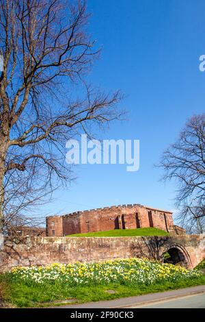 The Chester Castle and Agricola Tower, standing above the city's Roman ...