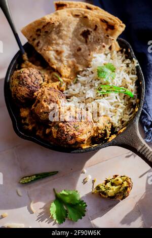 Malai kofta - vegetarian indian food with potato Stock Photo - Alamy