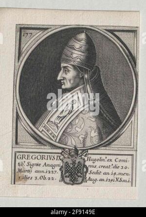 Gregor IX., papa Stock Photo - Alamy