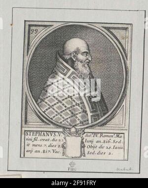 Stephan IV., papa Stock Photo - Alamy