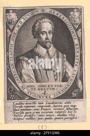 16th century French expedition. Florida. Crocodile hunting. In the ...