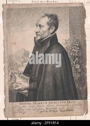 A still life painting by Daniel Seghers, showcasing a vase of flowers ...