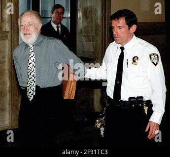 Queens NY 2000 Handcuffed and escorted by officers, 80 year old Abe ...