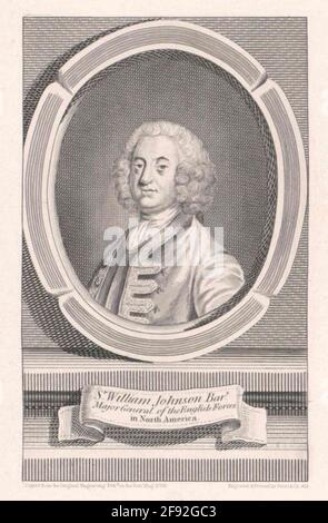 Sir William Johnson, 1st Baronet, c. 1715 –1774. Anglo-Irish official ...