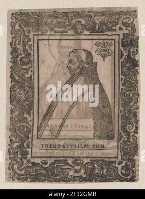 . Pope Adrian II . 9th century. Unknown 24 Adrian II Stock Photo - Alamy