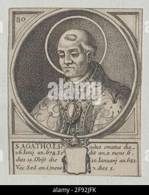 Agatho, Papa saint Stock Photo - Alamy