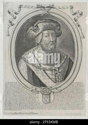 Charles the Simple (879-929). King of West France (898-922). Portrait ...