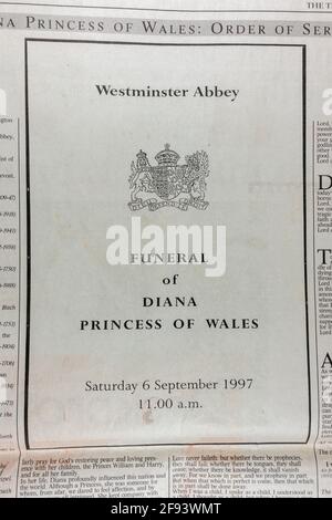 Princess Diana Funeral 6 September 1997 Coffin leaves Westminster Abbey ...