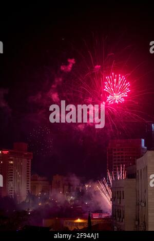 Fireworks over the sky in Jerusalem, Israel Stock Photo - Alamy