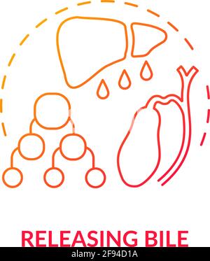 Releasing bile concept icon Stock Vector Image & Art - Alamy