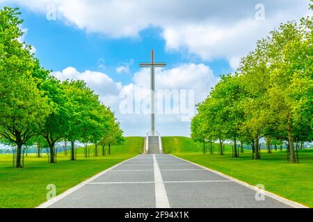 View of the papal cross in the Phoenix park in Dublin, Ireland Stock ...