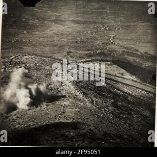 Impact of an Italian 28cm grenade after Kote 464 at Fajti Hrib Stock ...