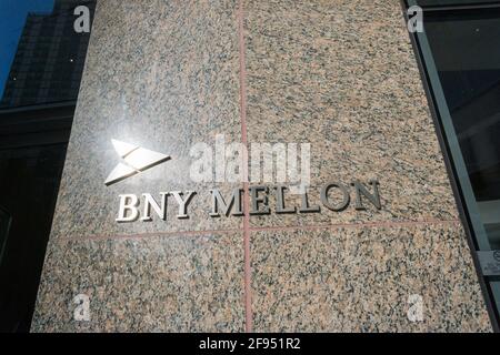 The BNY Mellon offices in Brookfield Place in New York on Sunday ...