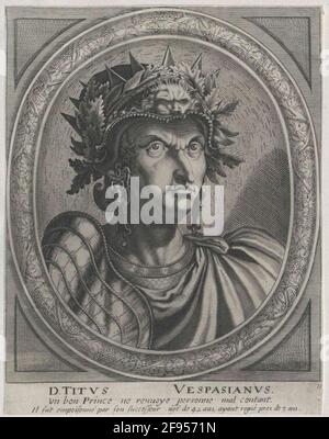Titus (39-81). Roman Emperor. Flavian dynasty. Statue. Archaeological ...