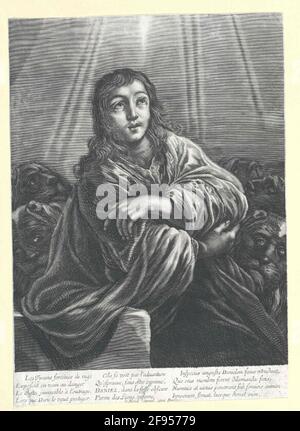 The prophet Daniel in Babylon. Old Testament. Antique bible ...