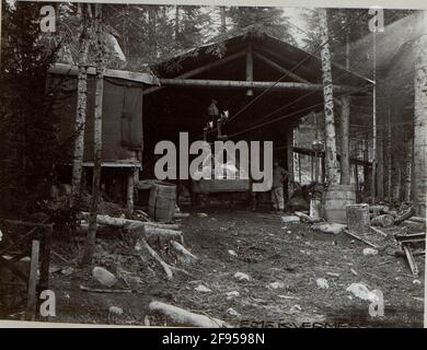 Angle station of the cable car 62 Stock Photo - Alamy