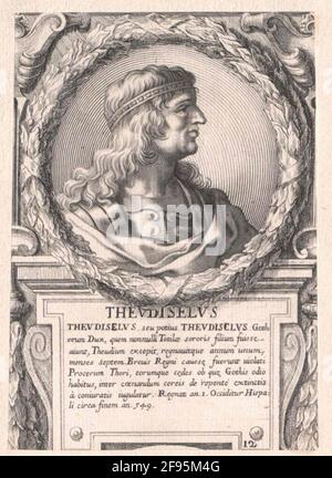 Theeudegisel, King of the Westgoten Stock Photo - Alamy