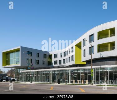 Northtown Library designed by Perkins & Will Stock Photo - Alamy