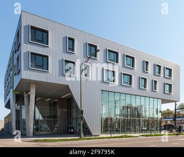 Northtown Library designed by Perkins & Will Stock Photo - Alamy