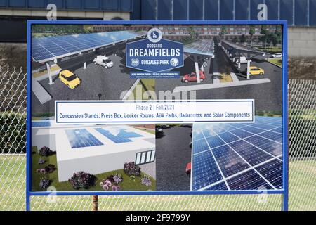 Compton, United States. 15th Apr, 2021. An aerial view of Phase 1 ...