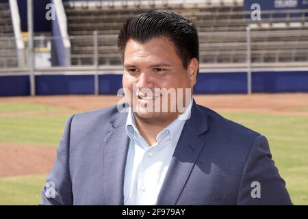 City of Compton councilman Isaac Galvan attends Los Angeles Dodgers ...