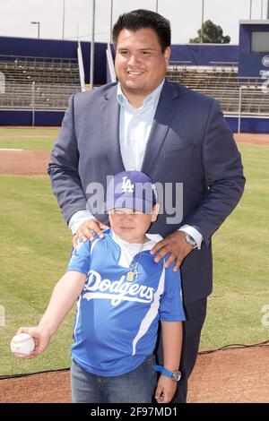 City of Compton councilman Isaac Galvan attends Los Angeles Dodgers ...