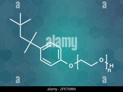 Triton x-100 detergent molecule, illustration Stock Photo - Alamy