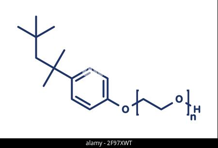 Triton x-100 detergent molecule, illustration Stock Photo - Alamy
