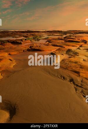 Water on Mars. Terraforming Martian Landscape. Extremely detailed and ...