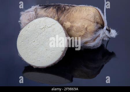 Sliced Tulum Cheese (Turkish: tulum peyniri Stock Photo - Alamy