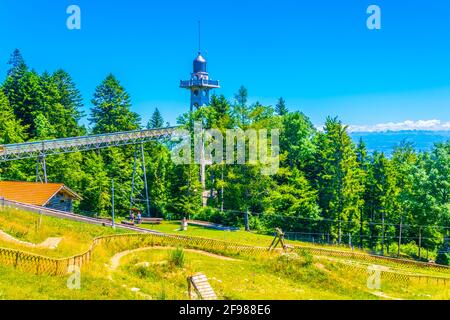 Chaumont viewpoint at Neuchatel, Switzerland Stock Photo - Alamy