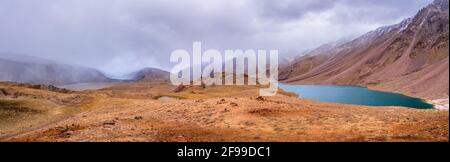 Chandratal or Lake of the moon is a high altitude lake located at 4300m ...