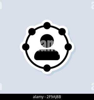 roles and responsibilities vector icon isolated on transparent ...