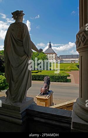 City view with Friedenstein Castle and park, the Natural History Museum ...