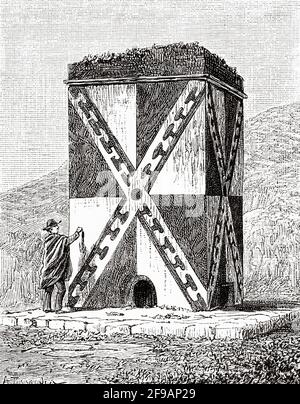 Ancient Aymara funerary tower, Bolivia, South America Stock Photo - Alamy