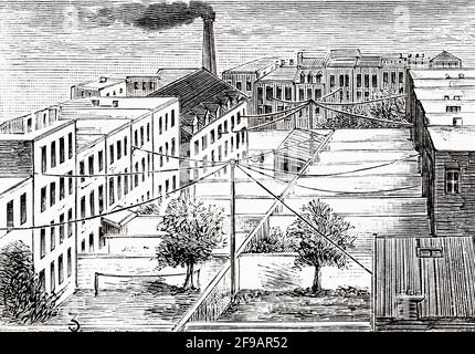 The electrical installation in the United States in the late 1800s ...