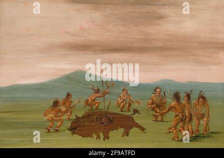 George Catlin - Medicine Buffalo of the Sioux Stock Photo - Alamy