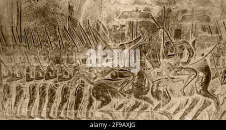 The ancient Khmer army in a battle with the Chams using war elephants ...