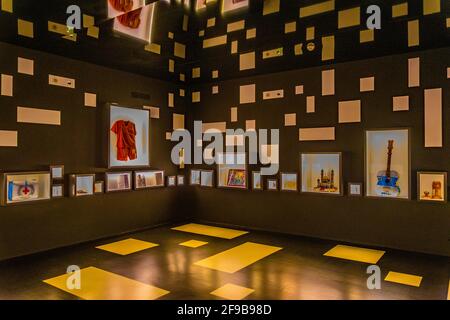 A display at the International Red Cross and Red Crescent Museum in ...