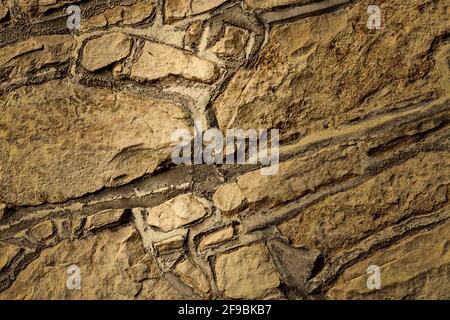 Pointed stone blocks as abstract pattern Stock Photo - Alamy