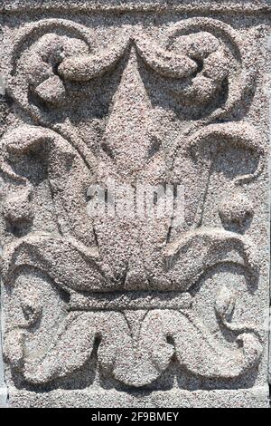 Acanthus Stone Leaf Stock Photo - Alamy