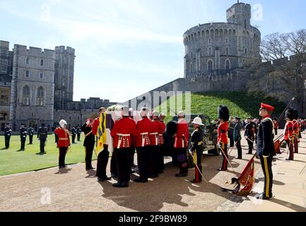 Pall bearers Major General Matthew Holmes, Lieutenant General Roland ...