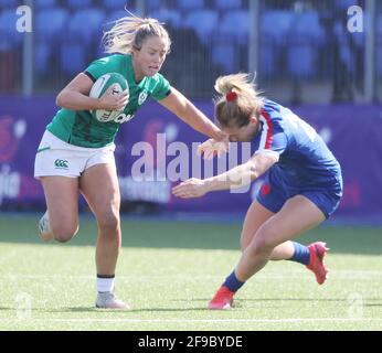 Ireland's Stacey Flood during the Women's Rugby World Cup 2025 Pool C ...