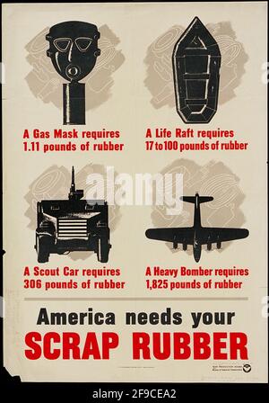An American WW2 poster asking for people to recycle scrap fats for ...