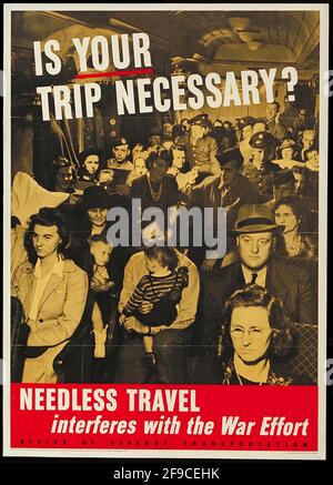 An American WW2 public information poster about saving fuel by car ...