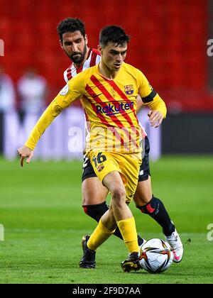 SEVILLE, SPAIN - APRIL 17: Pedri of FC Barcelona during the Copa del ...